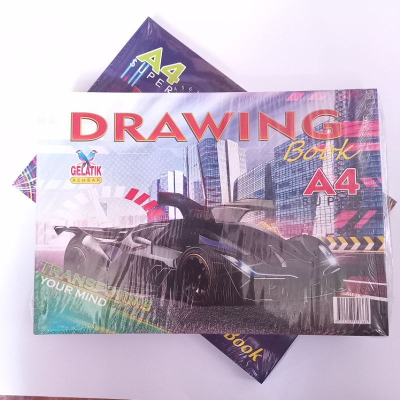 Jual [1 pak] buku gambar drawing book A4 gelatik kembar isi 10 buku ...
