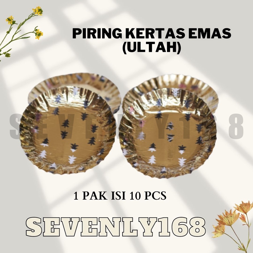 Jual PIRING KERTAS TART CAKE PIRING KUE ULANG TAHUN MAS KECIL PAPER PLATE 10 pcs | Shopee Indonesia
