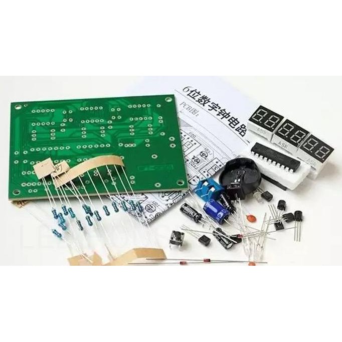 Jual Discount Diy Kit Digital Clock At89C2051 Jam Pcb + Komponen Set Dc ...