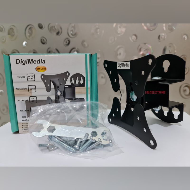 Jual Bracket TV LCD LED Swing Dinding Swivel DigiMedia 10" - 24" DM ...