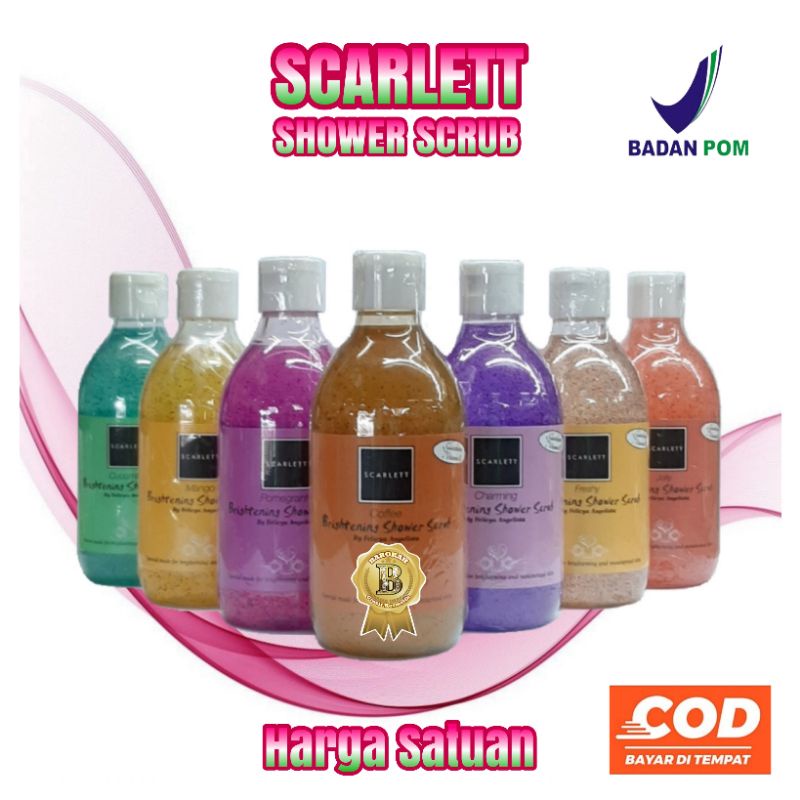 Jual Shower scrub scarlett BPOM All Varian (Satuan) | Shopee Indonesia