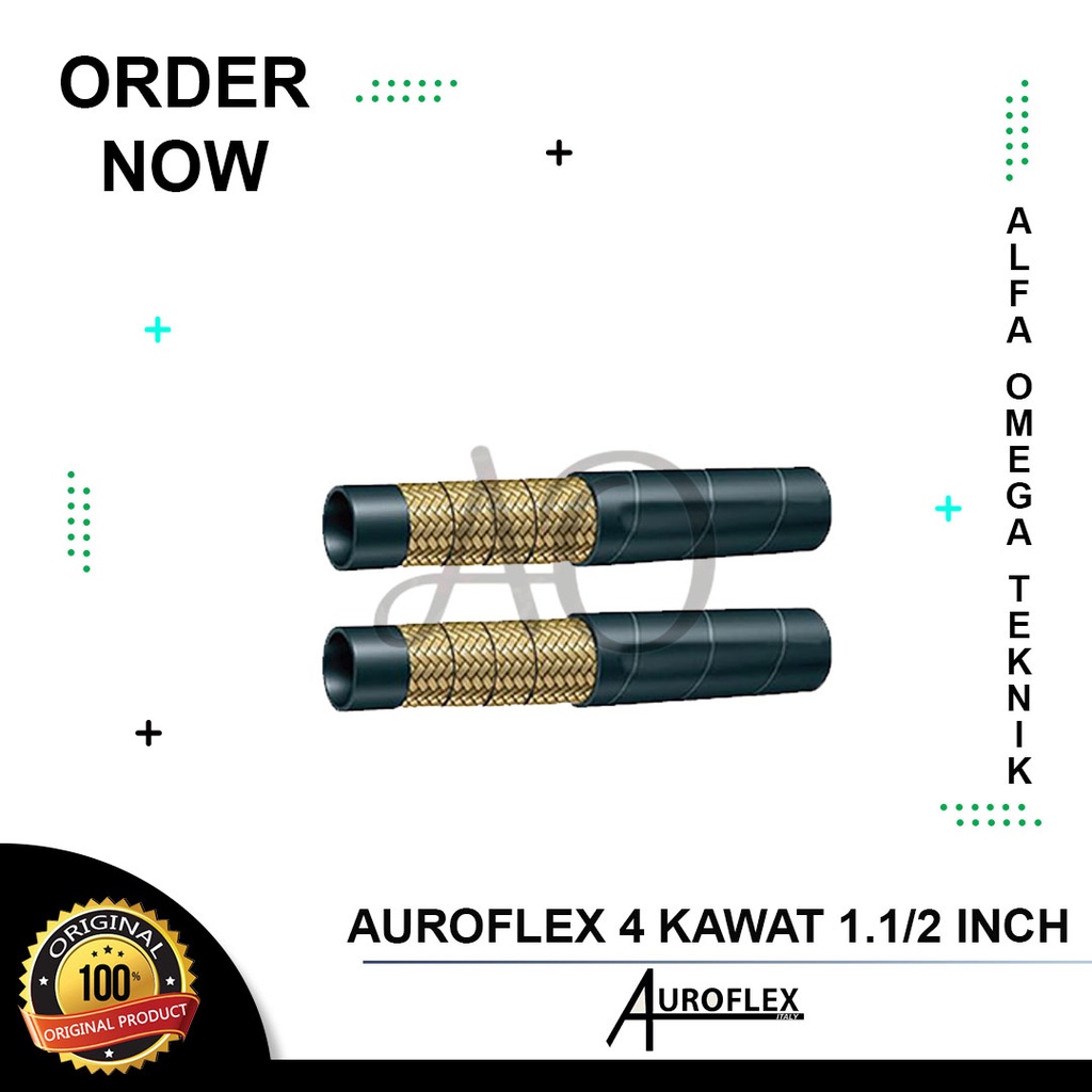Jual AUROFLEX SELANG HIDROLIK 4 WIRE 1 1/2 INCH HOSE HYDRAULIC 1 1/2 ...