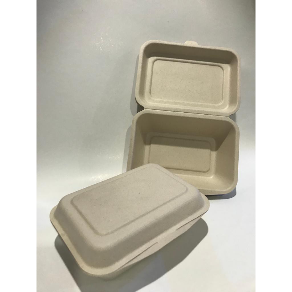 Jual ECOFRENBAG FDA Approved Lunch Box bagasse ramah lingkungan basic ...