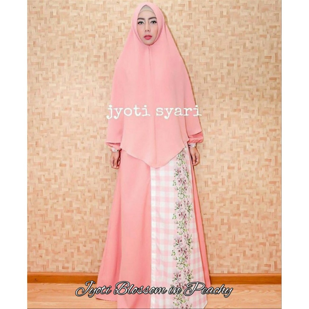 Jual Syari Blossom by Jyoti Jawhara / Set Dress Khimar | Shopee Indonesia