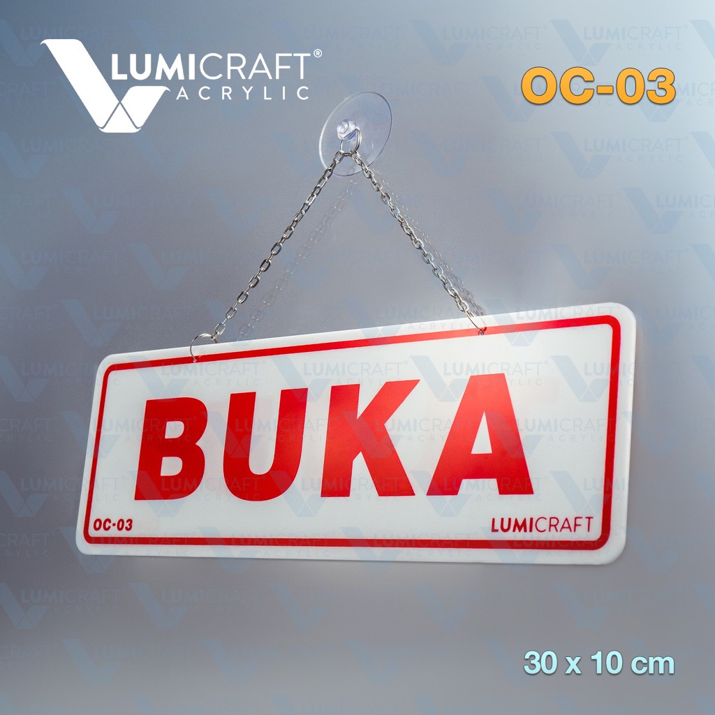Jual Buka Tutup - Papan Akrilik Gantung / Hanging Acrylic Sign Bolak ...