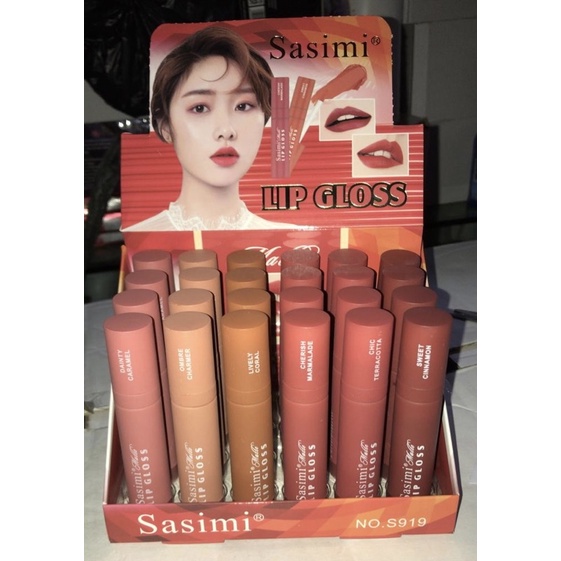 Jual SASIMI MATTE LIP GLOSS S919 (per box/24 pcs) | Shopee Indonesia