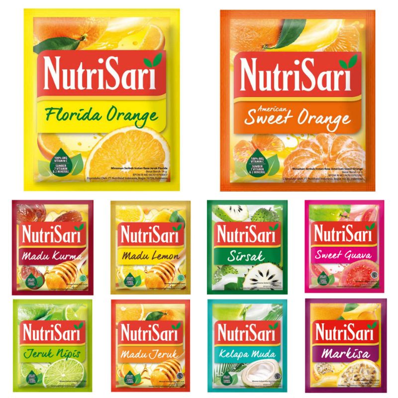 Jual MINUMAN NUTRISARI SACHET 1PAK 10PCS | Shopee Indonesia