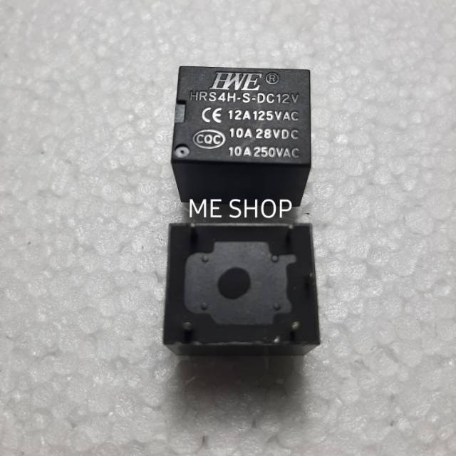 Jual Relay 5-pin 12VDC 10A Hitam | Shopee Indonesia
