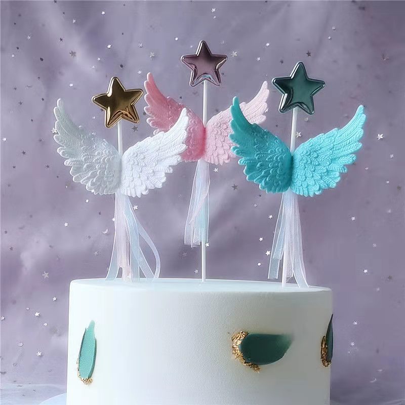 Jual Topper Kue Sayap Malaikat Kecil/Cake Topper sayap Malaikai kecil ...
