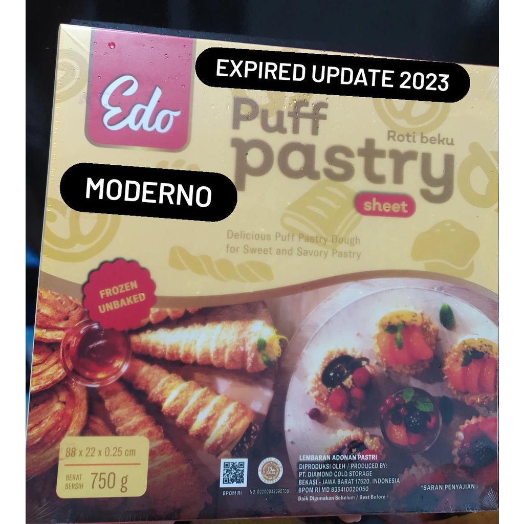 Jual edo puff pastry sheet 750gr | Shopee Indonesia