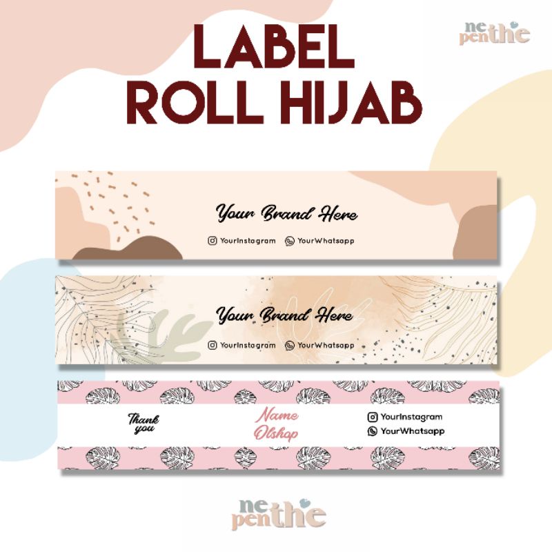 Jual ROLL HIJAB/LABEL HIJAB/LABEL ROLL HIJAB/LABEL ROLL MURAH | Shopee ...