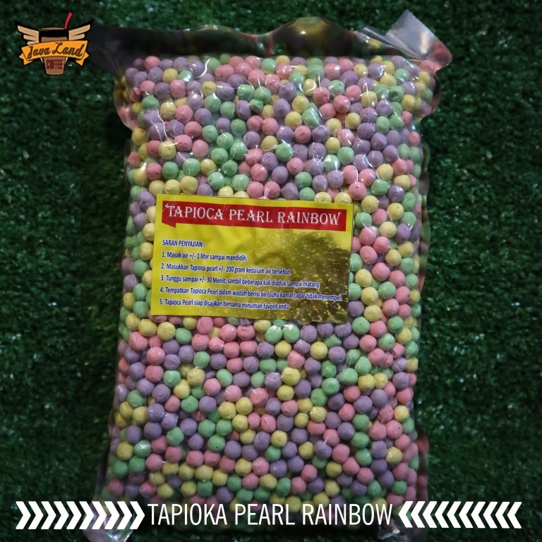 Jual Topping Bubble Rainbow / Boba Warna Warni 1Kg | Bubble Drink ...