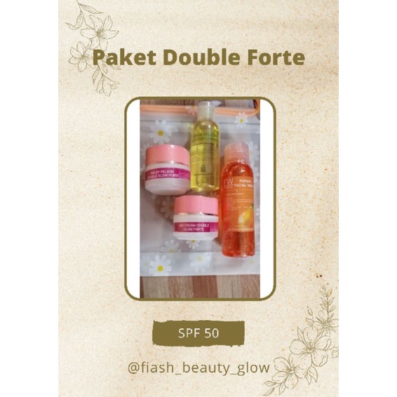 Jual PAKET DOUBLE FORTE/Paket Flek/Whitening Express/Double Glow Forte ...