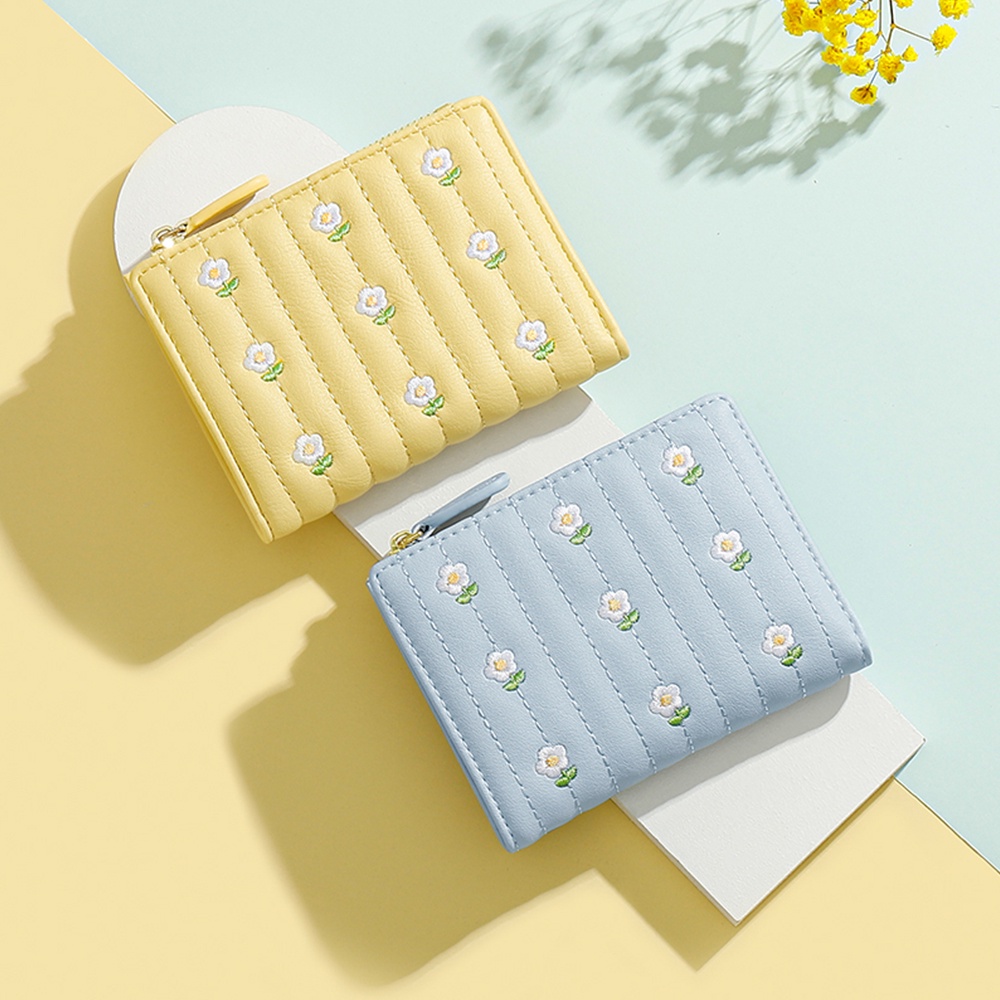 Jual Dompet motif Bunga kecil lucu Dompet Wanita Kecil Bahan Kulit PU ...