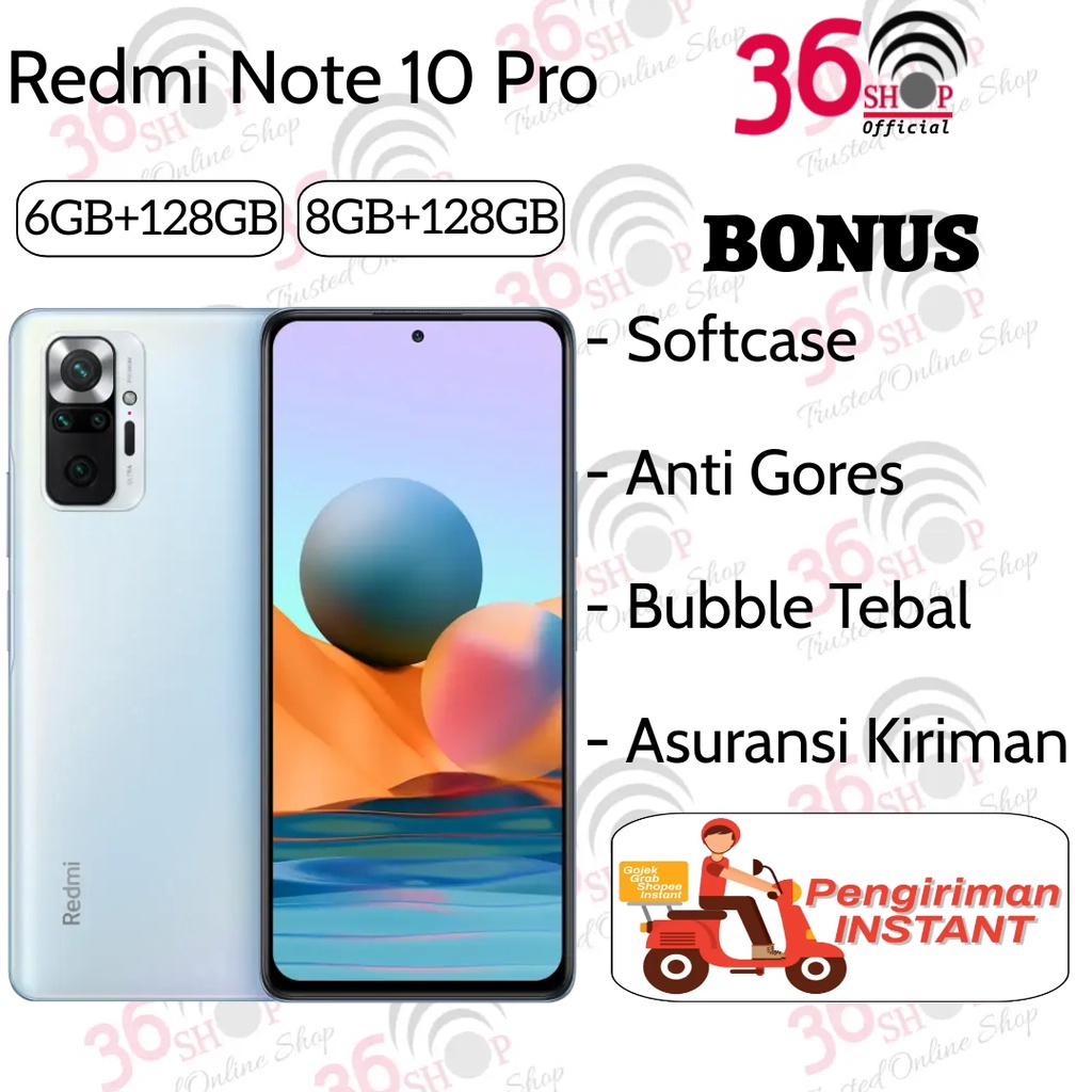 Jual Xiaomi Redmi Note 10 PRO [6GB+128GB] [8GB+128GB] Garansi Resmi ...
