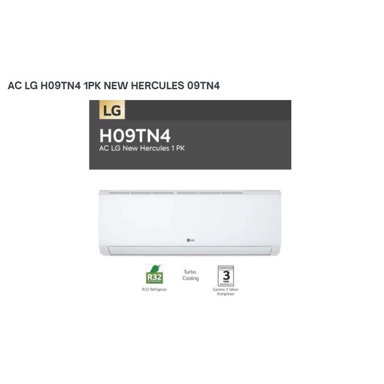 Jual AC LG H09TN4 1PK NEW HERCULES 09TN4 (Depok dan sekitarnya ...