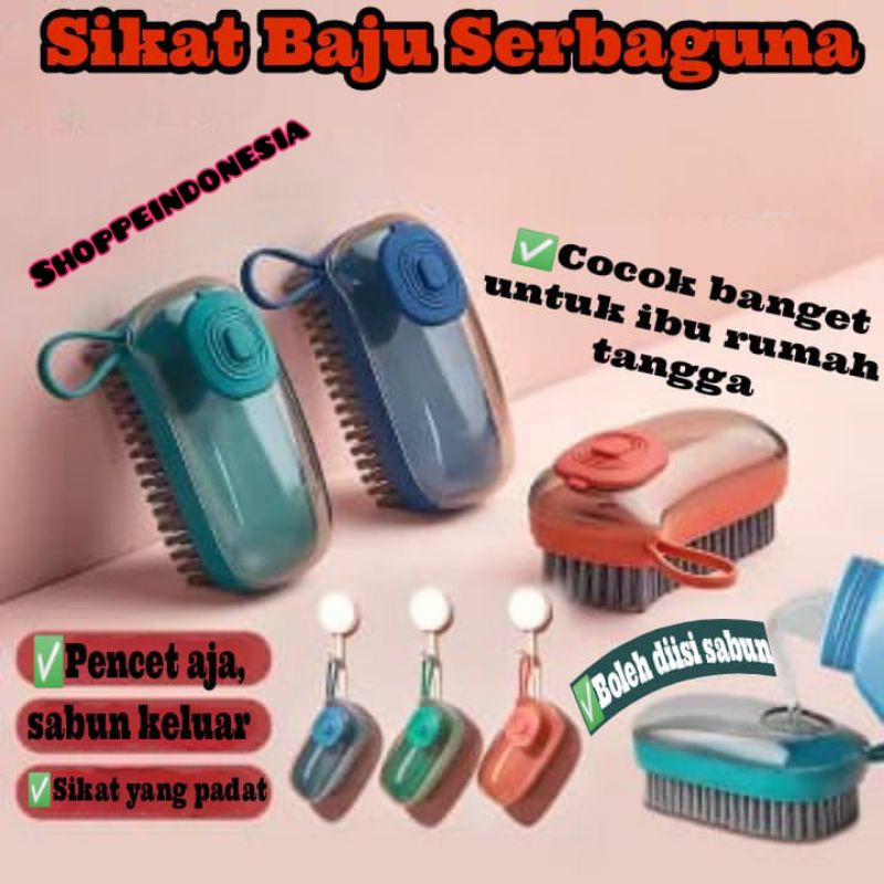 Jual Sikat Pakaian Baju Serbaguna Isi Sabun Cair Sikat Cuci Baju Sikat ...