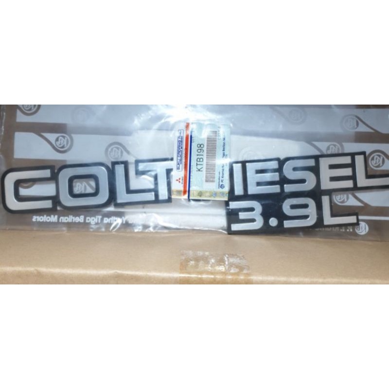 Jual logo emblem coltdiesel 3.9 L orisinil | Shopee Indonesia