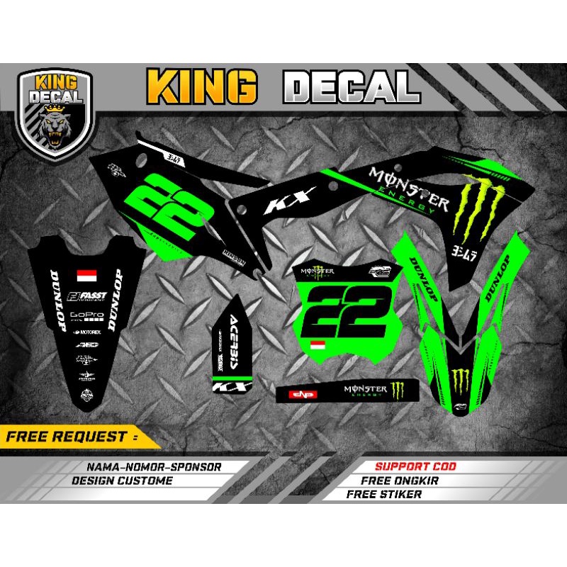 Jual DECAL STICKER KX 250 DECAL KX 450 DECAL STICKER KXF 250 DECAL KXF ...
