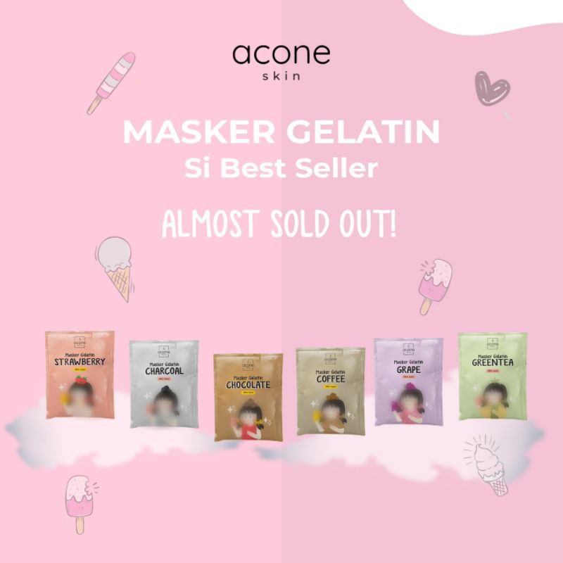 Jual Masker Gelatin (Acone skin) | Shopee Indonesia