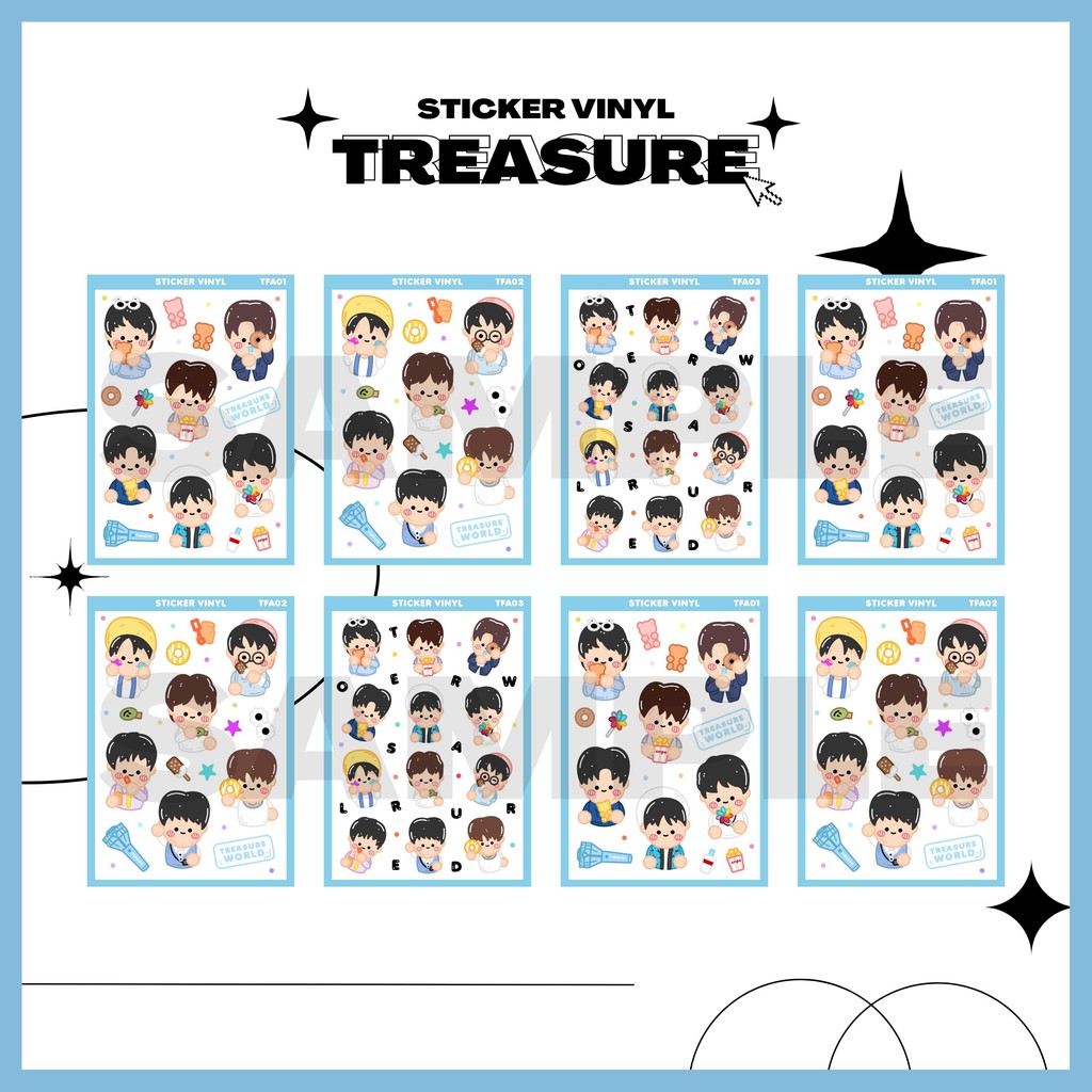 Jual Sticker / Stiker Kpop Treasure - Treasure world | Shopee Indonesia