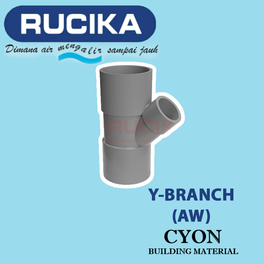 Jual RUCIKA Y BRANCH AW 6" x 3" TEE Y | Shopee Indonesia