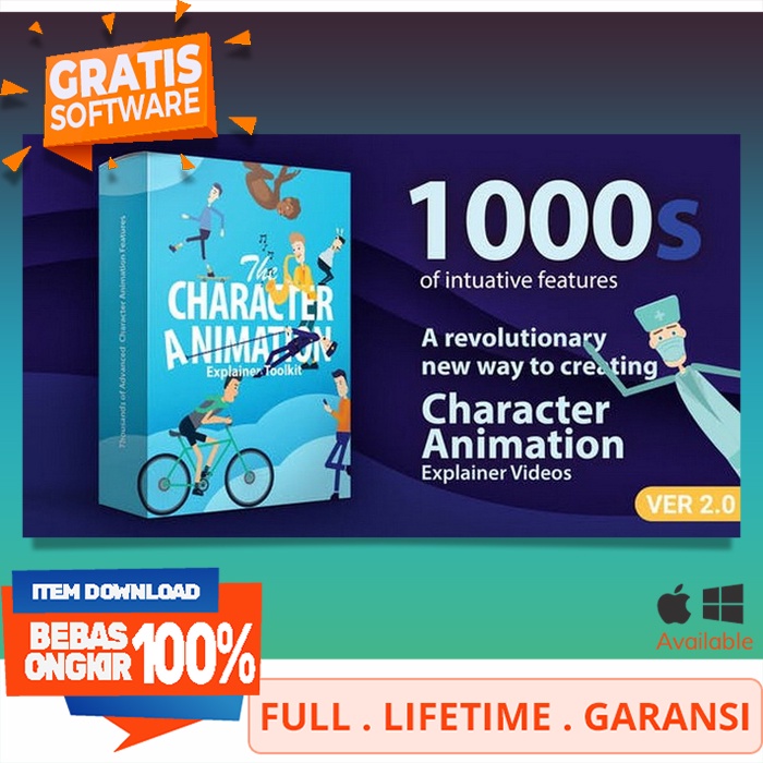 Jual Character Animation Explainer Toolkit Template Video After