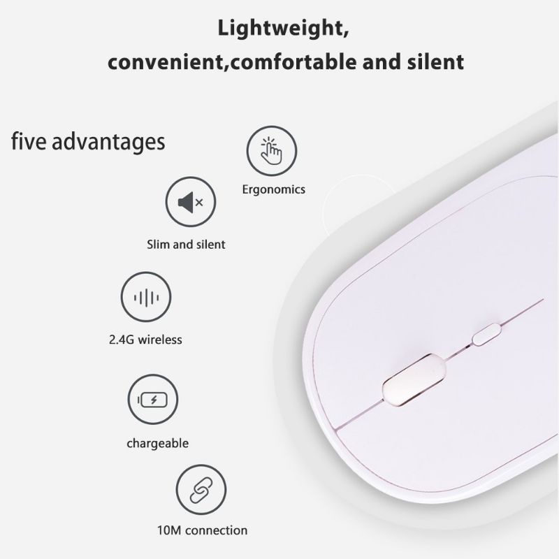 Jual Goojodoq M05 Mouse 2in1 Bluetooth & Wireless Silent Click Portable ...