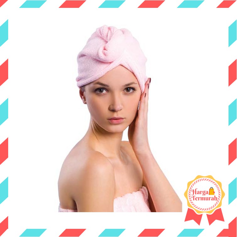 Jual Harga Termurah - H858 Handuk Rambut Keramas Microfiber / Handuk ...