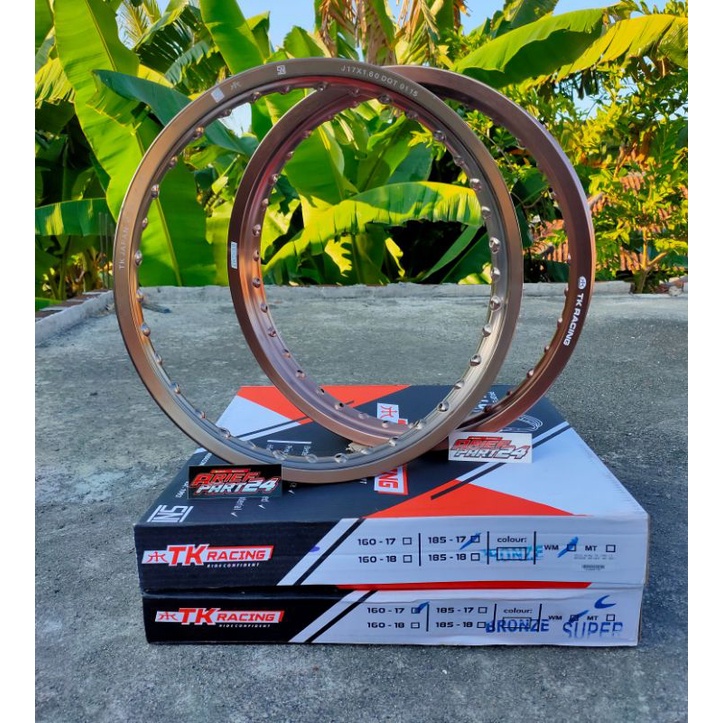 Jual velg TK titanium brown velg tk bright TK racing brown 160/185 17 ...