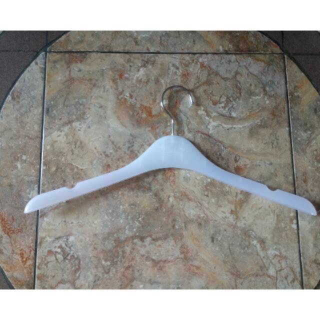 Jual Hanger gantungan baju 151 putih | Shopee Indonesia