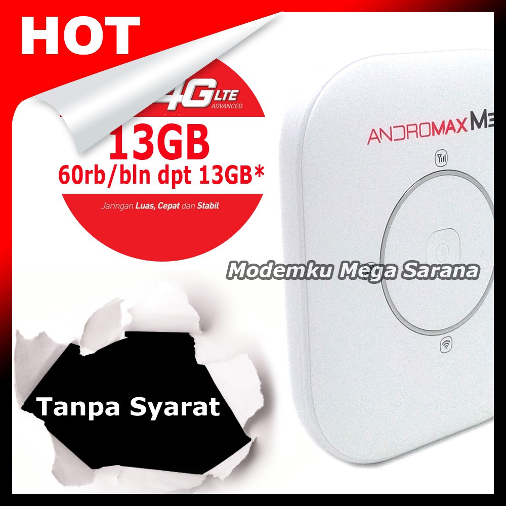 Jual Mifi Smartfren Andromax M3y 4G LTE | Kuota 13GB Tanpa Syarat ...