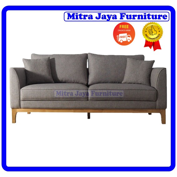 Jual SOFA SEATER 2 JUMBO MINIMALIS KAKI FULL RANGKA KAYU HIGHT QUALITY ...