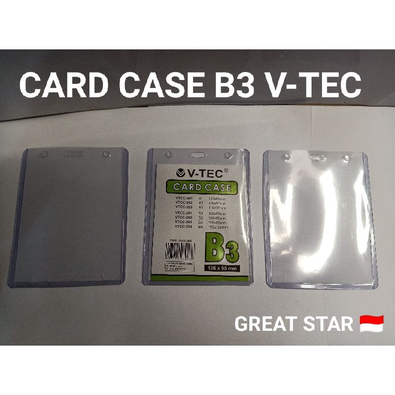 Jual CARD CASE B3 126 X 95M ID CARD PLASTIK PANITIA PER/ PCS | Shopee ...