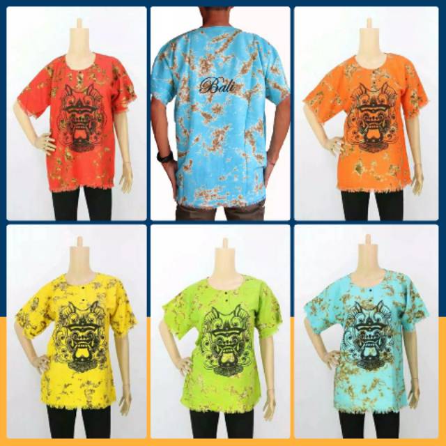 Jual Kaos Bali motif / kaos barong motif/Kaos bali/Kaos barong | Shopee ...