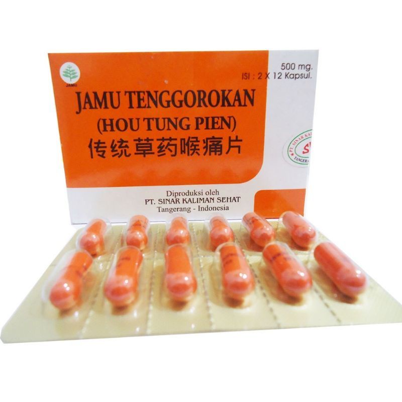 Jual JAMU TENGGOROKAN Hou Tung Pien ( bpom ) Obat Sakit Tenggorokan ...