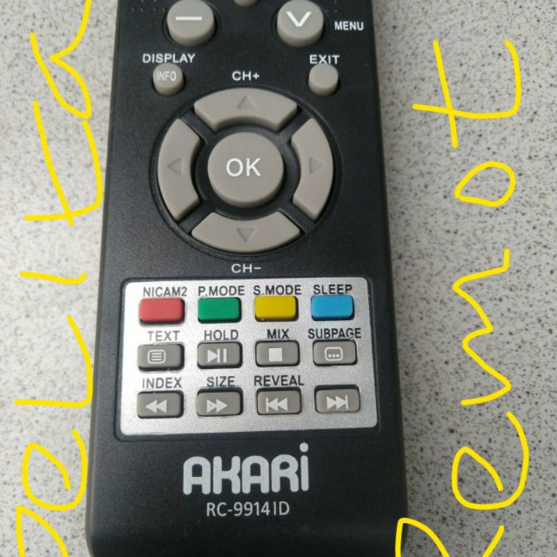 Jual REMOT REMOTE TV Akari LCD LED original terlengkap | Shopee Indonesia