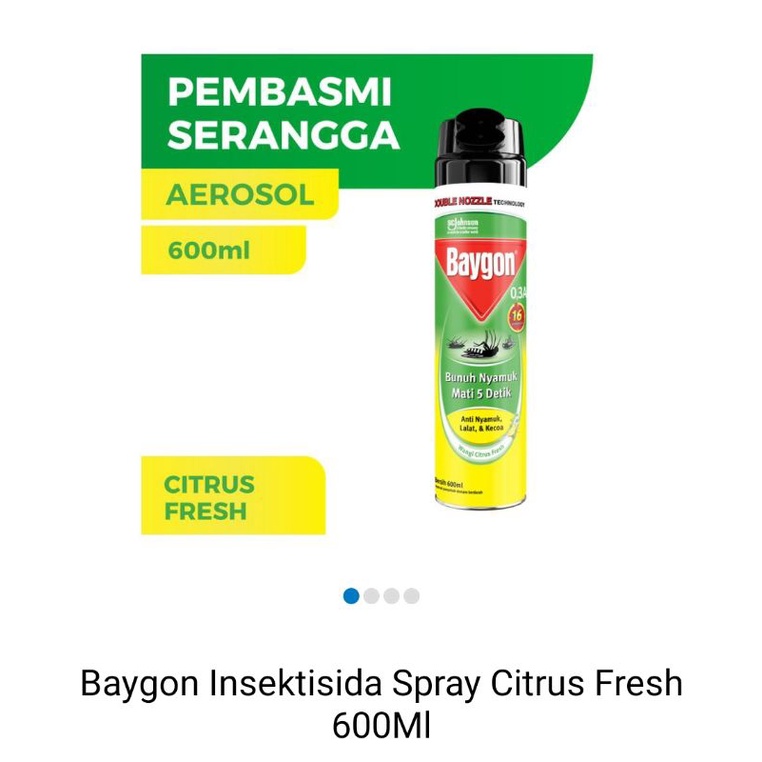 Jual Baygon insektisida spray citrus fresh 600ml | Shopee Indonesia