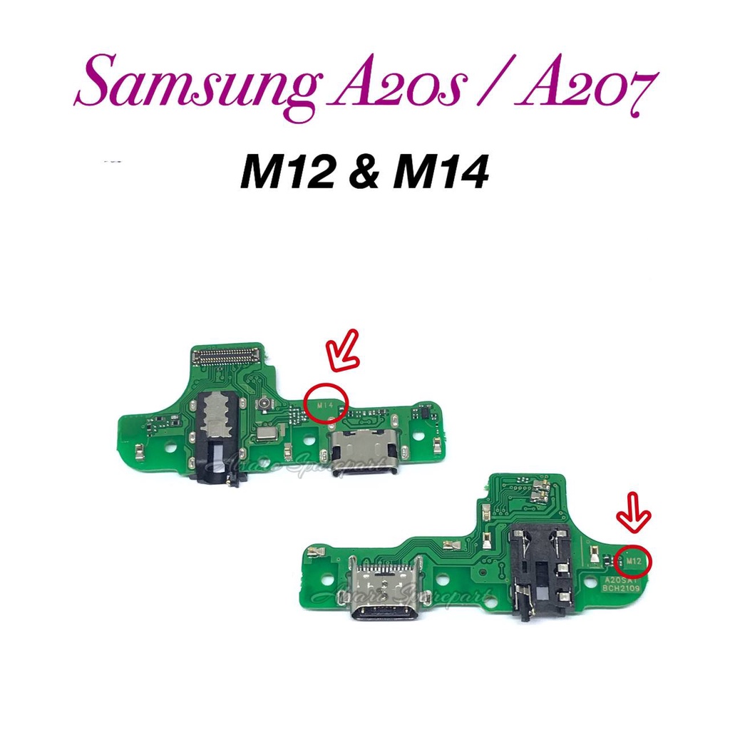 Jual PCB SAMSUNG A20S A207 A207F M12 M14 PAPAN KONEKTOR CAS | Shopee ...