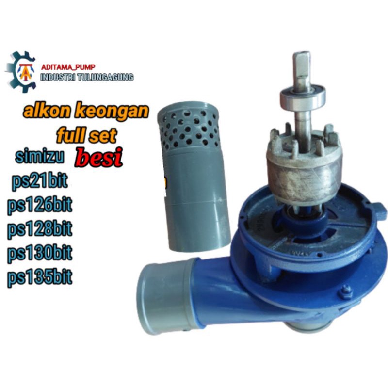 Jual keongan alkon besi untuk pompa air simizu modifikasi 2 inch full set + tusen klep | Shopee ...