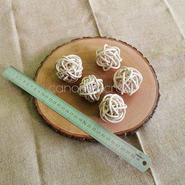 Jual RATTAN BALL MINI BOLA ROTAN NATURAL | Shopee Indonesia