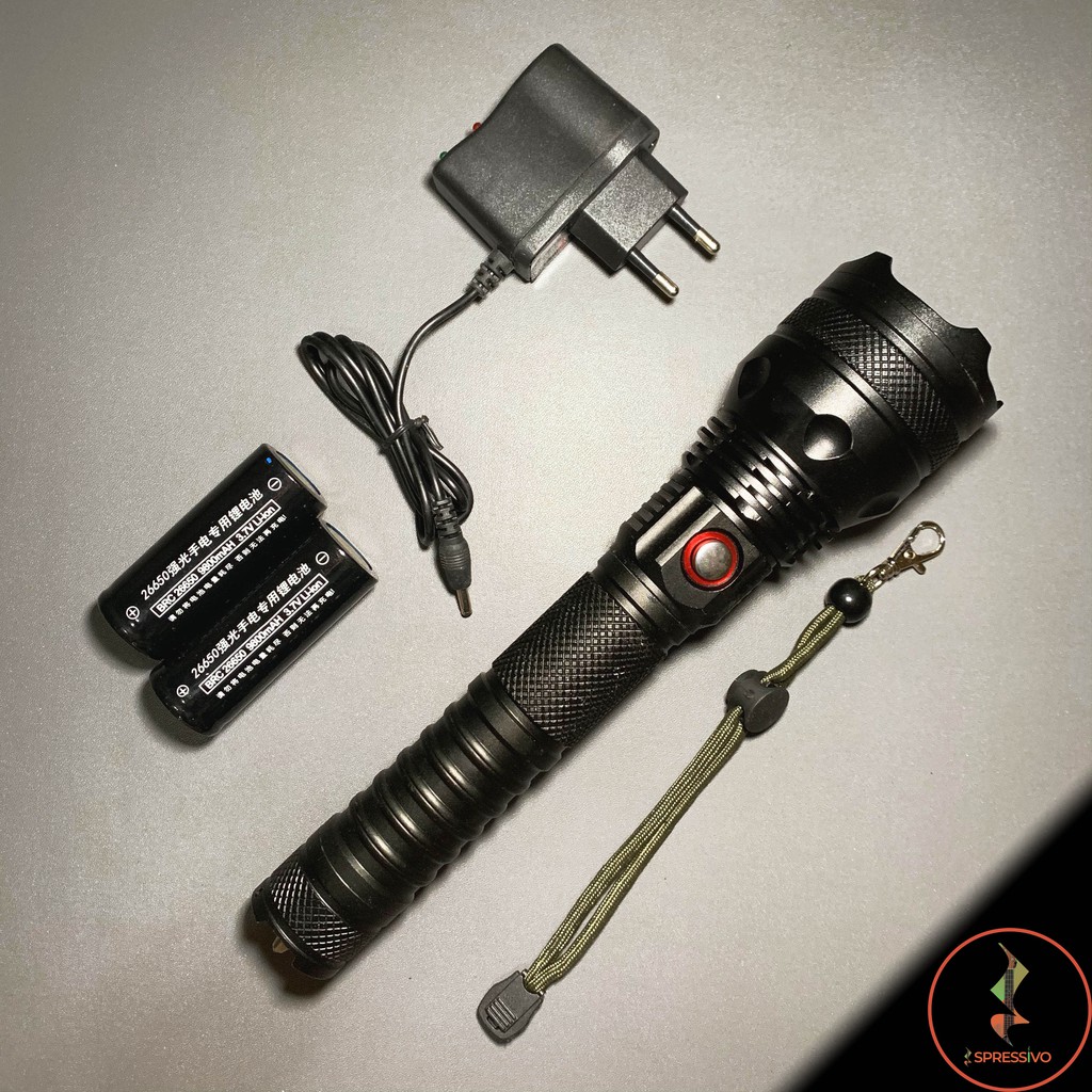 Jual Senter LED XHP 50 ultrafire Cree Zoom baterai cas 26650 ...