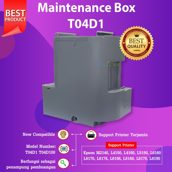 Jual Maintenance Box Epson T04D1 Busa Printer M1140 M2140 M3170 L14150 ...