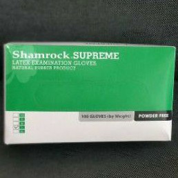 Jual sarung tangan medis shamrock SUPREME latex examination gloves size ...