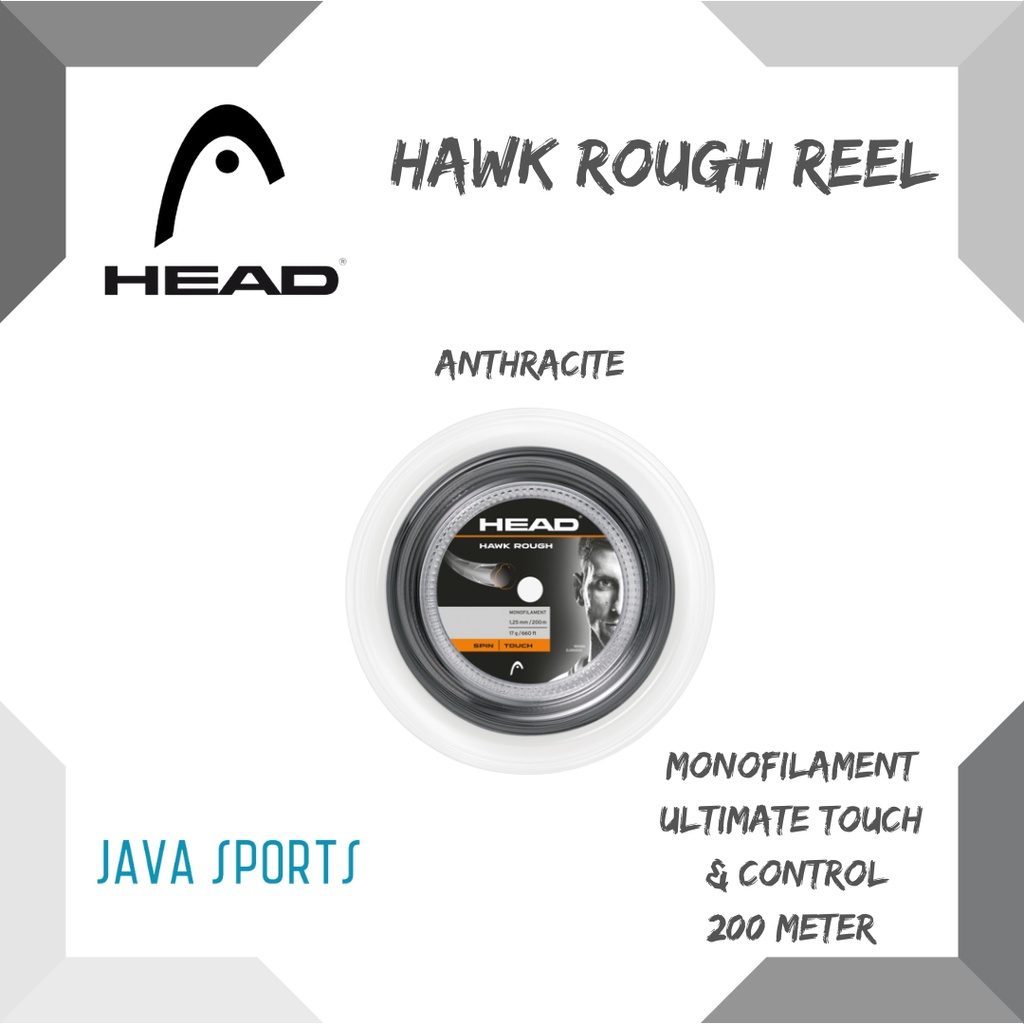 Jual Senar Tenis Head HAWK ROUGH Reel Roll 17g | 200 Meter | Shopee ...