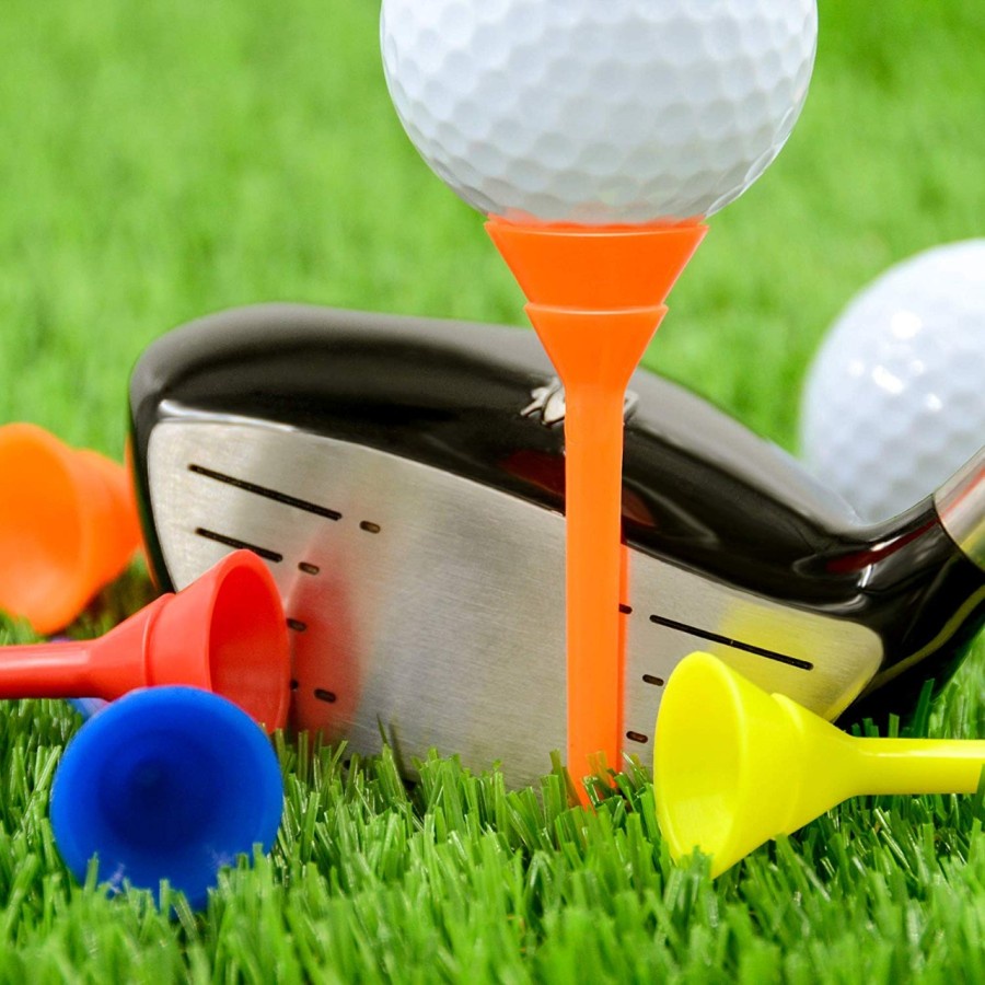 Jual Golf Plastic Tee Unbreakable 83mm Big Cup Reduce Spin Tee Plastik ...