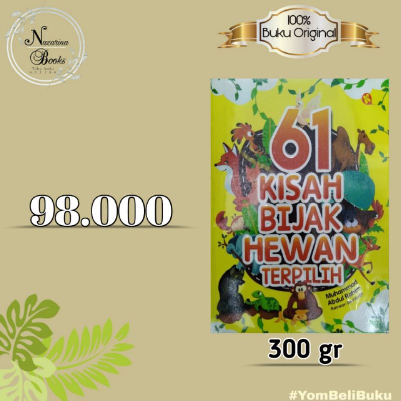 Jual Buku 61 Kisah Bijak Hewan Terpilih | Shopee Indonesia