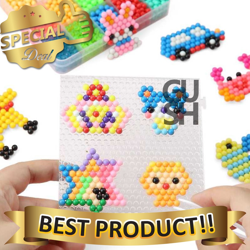Jual Mainan Kreasi Anak Rakit Manik-Manik - Magic Mold Beads Puzzle ...