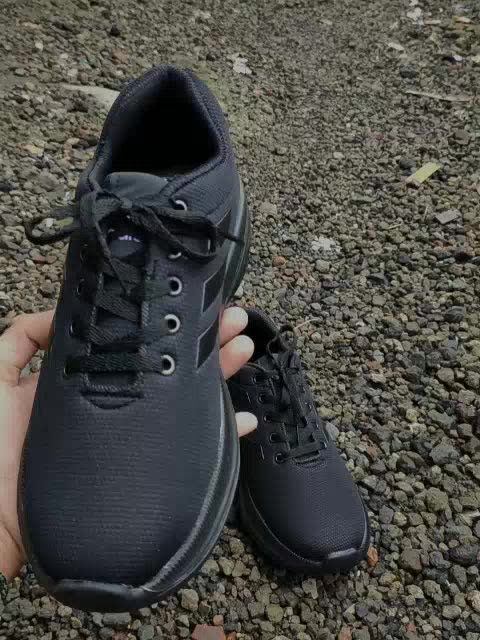 Jual Sepatu Sneakers Fullblack Sepatu Pria Wanita Sekolah Hitam Polos Sepatu Kerja | Shopee ...