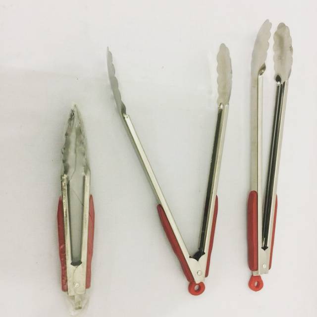 Jual Jepitan/Capitan makanan kue gorengan roti sayur 9" 23 cm stainless ...